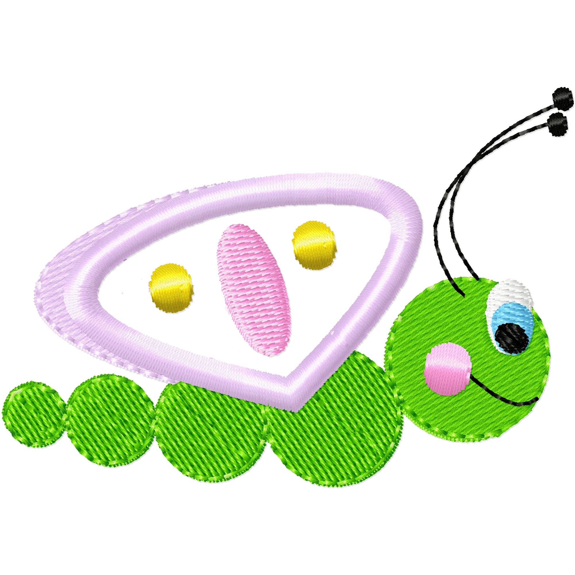 Bug 3 applique machine embroidery design – ATyme2Stitch