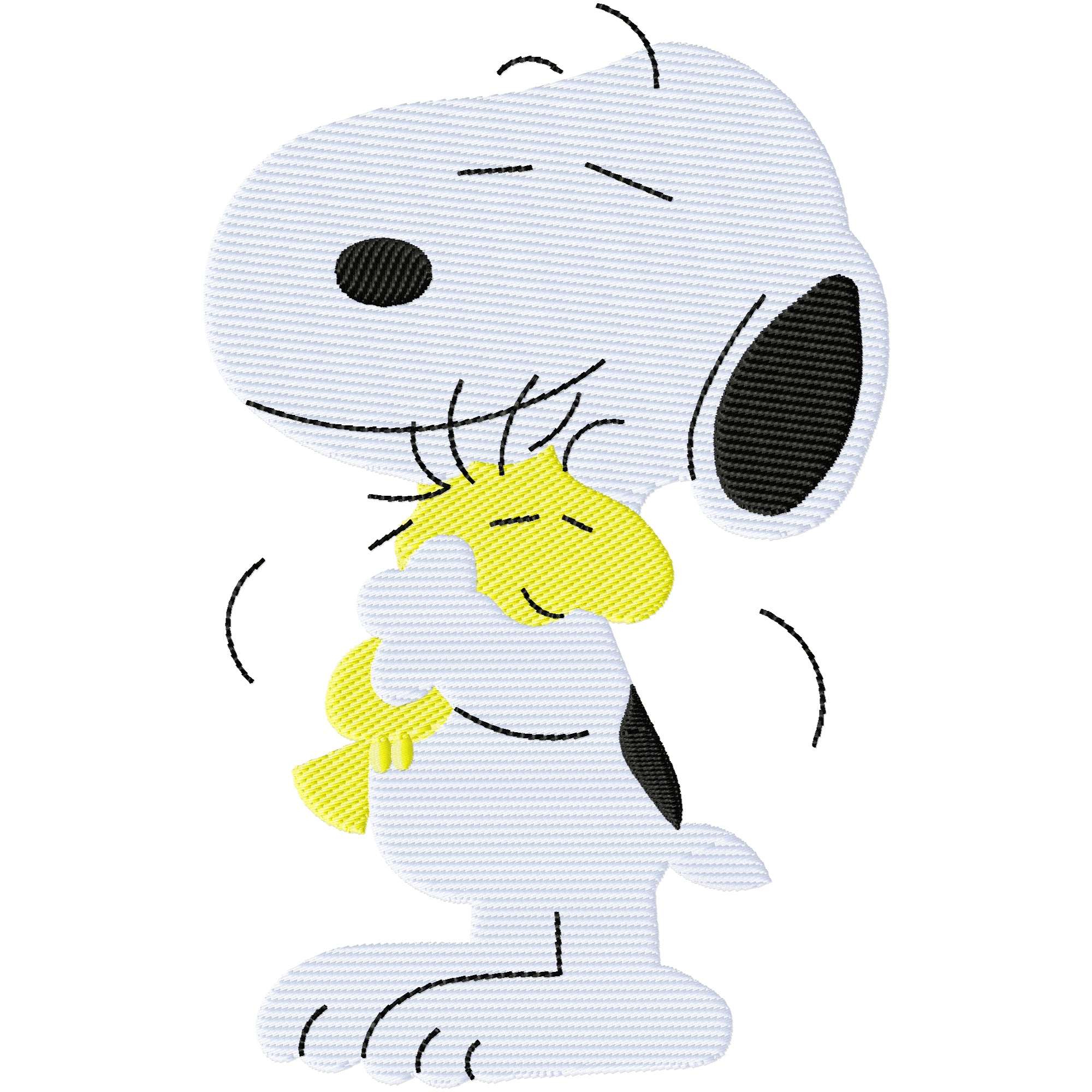 Big hugs Snoopy and Woodstock machine embroidery design 2 sizes ...